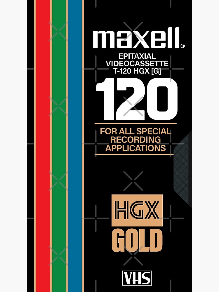 "VHS Maxell T-120 HGX [G]" Art Print for Sale by T44Productions | Redbubble
