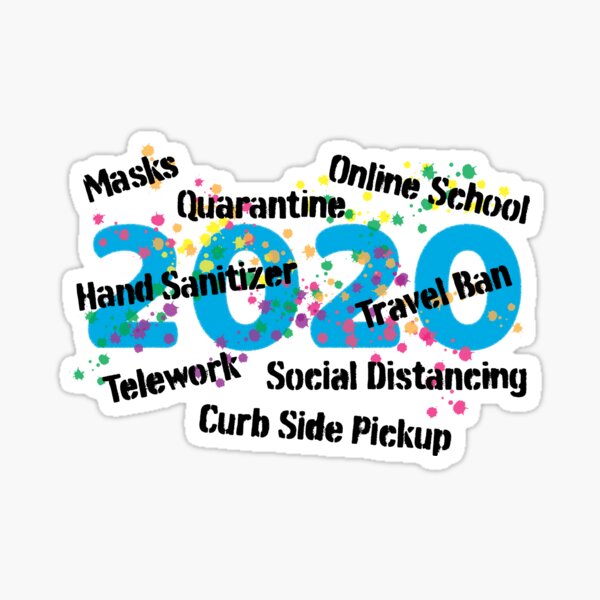 "2020 Recap" Sticker for Sale by Art-Bandits | Redbubble