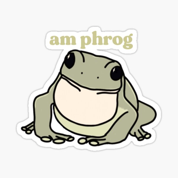 "am phrog " Sticker for Sale by JuneNostalgia | Redbubble