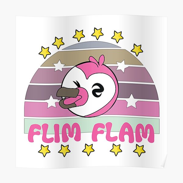 "Flim flam flamingo" Poster for Sale by Elhon | Redbubble