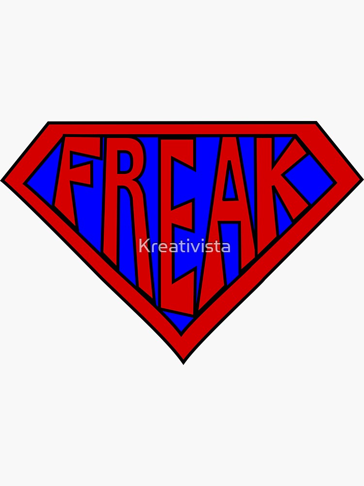 "Hero, Heroine, Superhero, Super Freak" Sticker for Sale by Kreativista ...