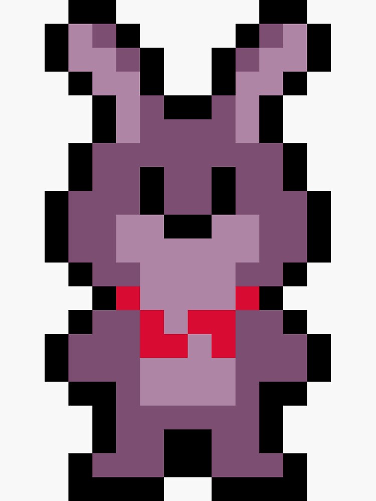 "Pixel Bonnie" Sticker for Sale by ImpishMATT | Redbubble