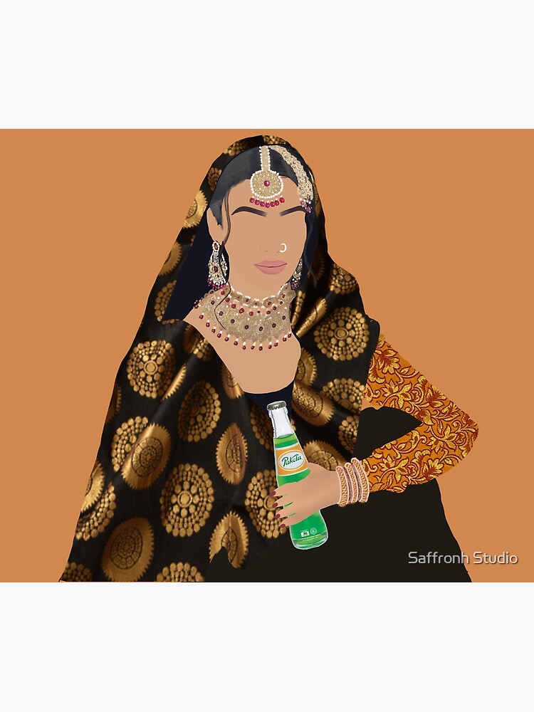 "Pakistani Desi Pakola soda Rani girl bride jewelry" Art Print for Sale ...