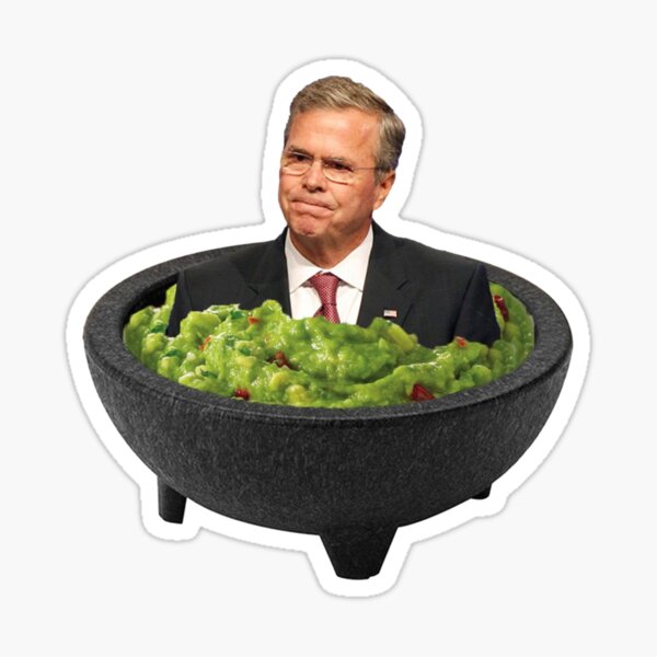 "Guacabowle Jeb Bush" Sticker for Sale by fagenorn | Redbubble