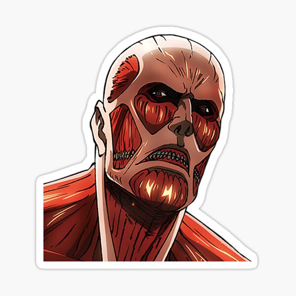 "Colossal Titan - Attack On Titan" Sticker for Sale by Katsyu | Redbubble
