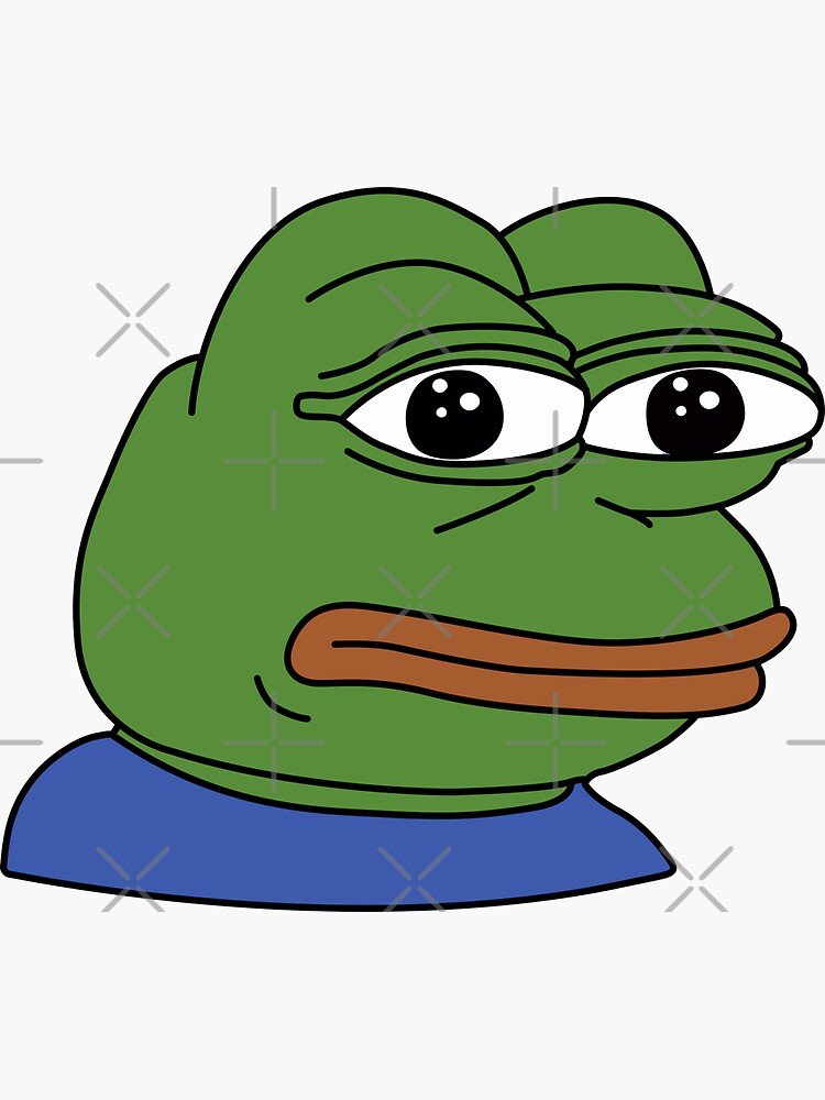 "FeelsWeirdMan Emote High Quality" Sticker for Sale by SimplyNewDesign ...