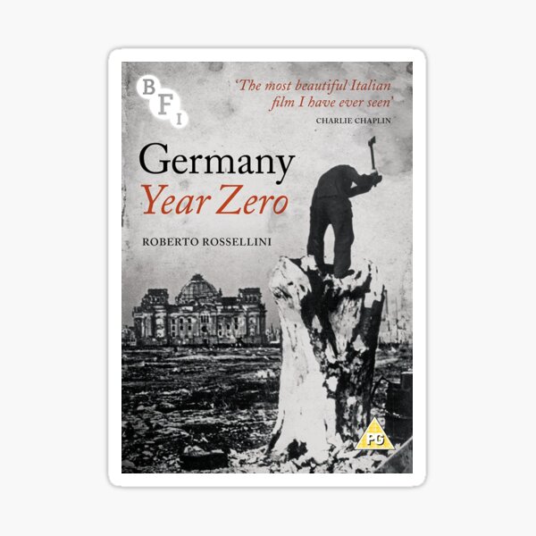 "Roberto Rossellini Germany Year Zero " Sticker by JOVANDD | Redbubble