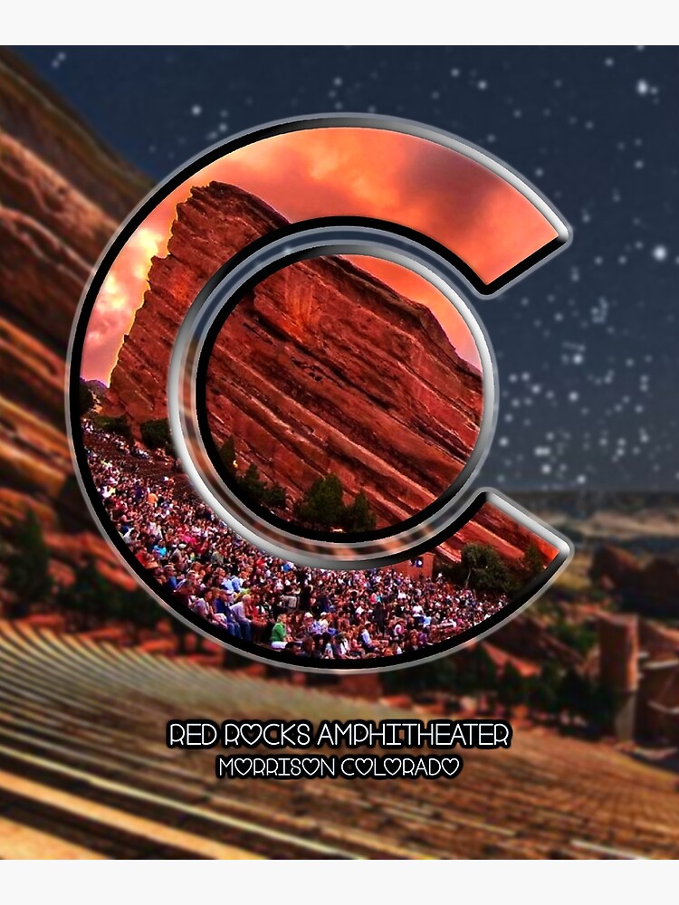 "Red Rocks Amphitheater Morrison Colorado Rocky Mountain High - C Logo ...