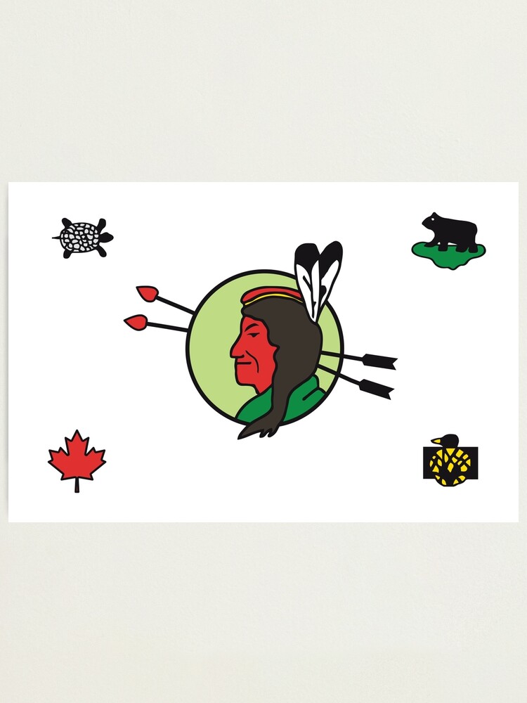 "Odanak First Nation Abenaki Flag Quebec Canada Aboriginal Natives HD ...