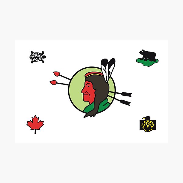 "Odanak First Nation Abenaki Flag Quebec Canada Aboriginal Natives HD ...