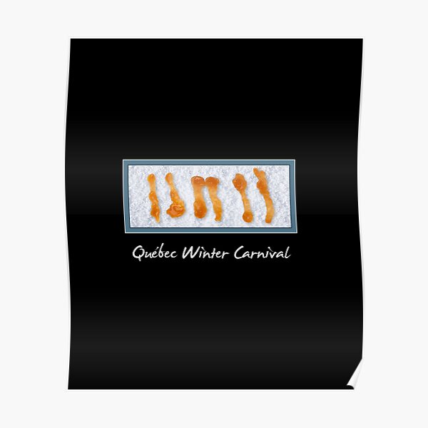 "Quebec Winter Carnival Maple Taffy Sweet Dessert Snack" Poster for ...