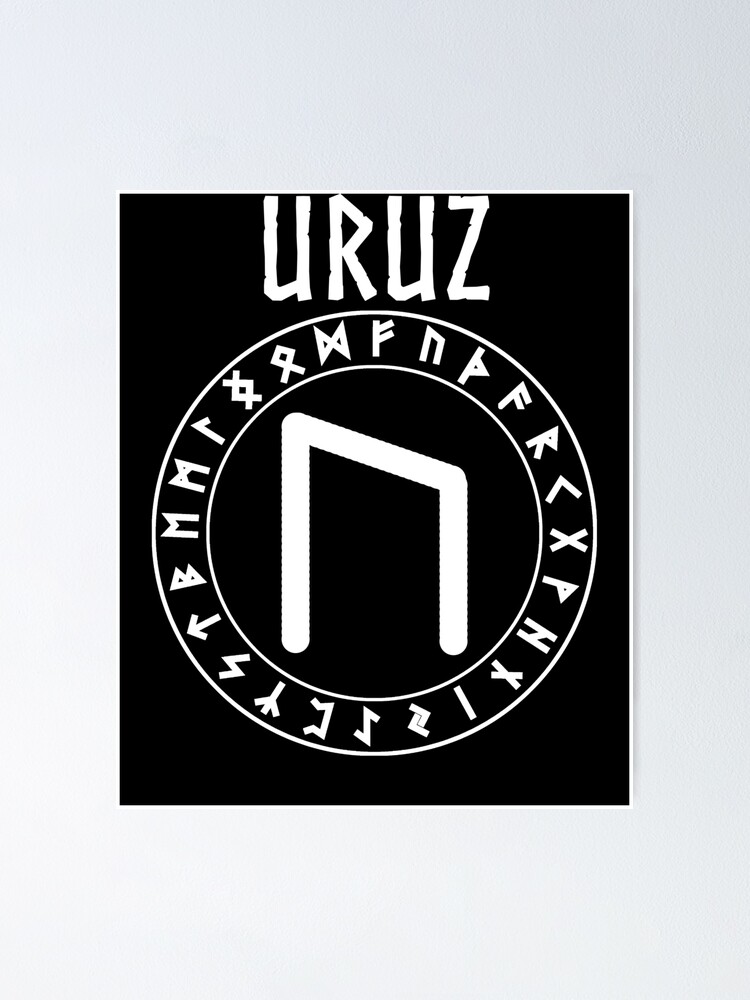 "Uruz Norse Rune of Power" Poster for Sale by WarlordApparel | Redbubble