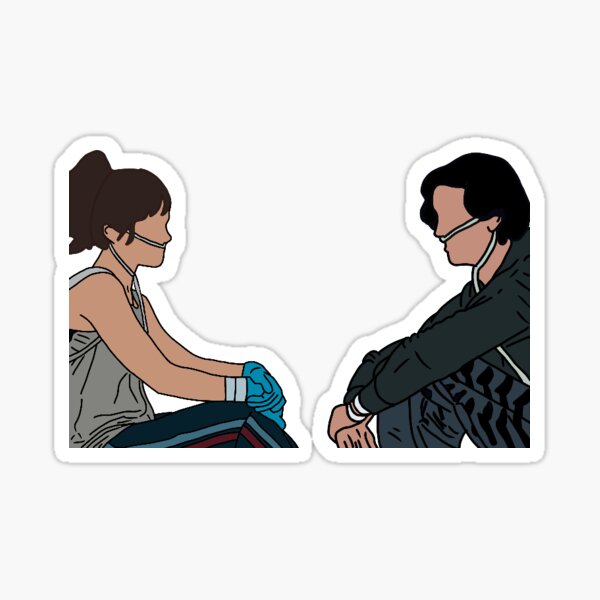 "Five feet apart" Sticker by mostlybubble | Redbubble