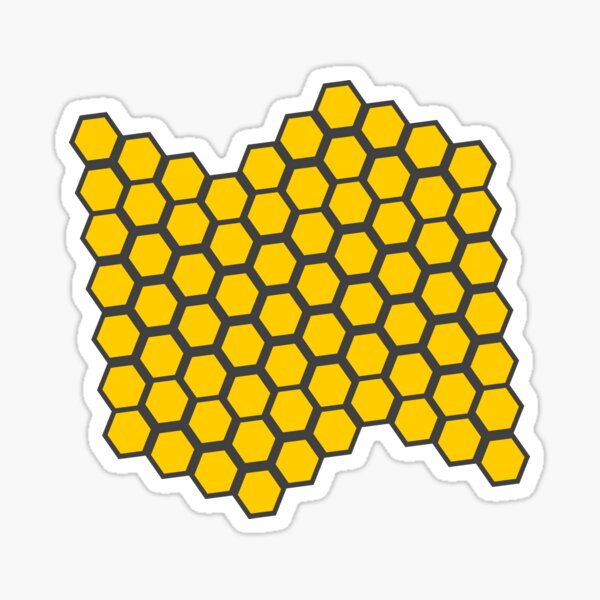 "Honeycomb Pattern" Sticker for Sale by cgnewman00 | Redbubble