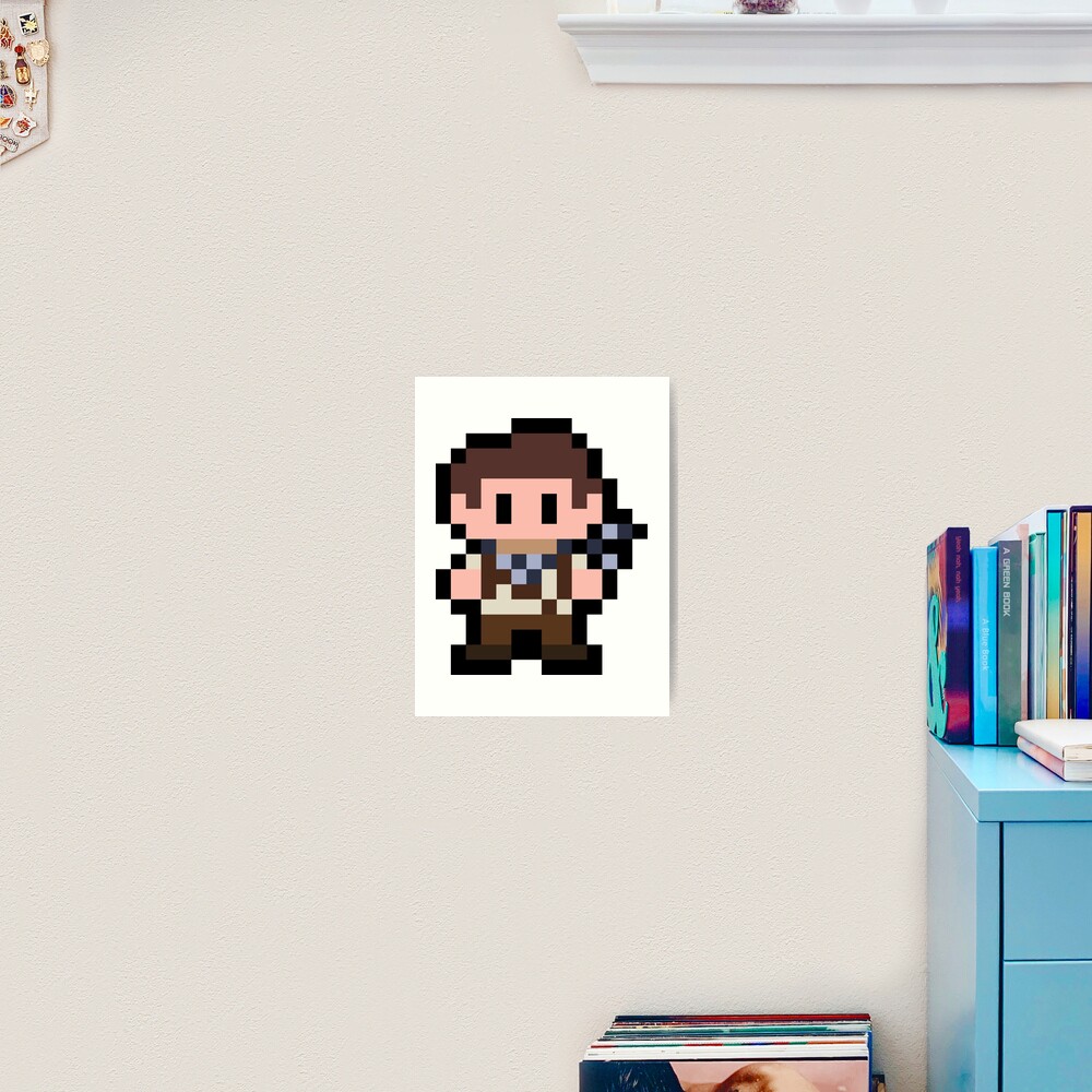 "Pixel Nathan Drake" Art Print by ImpishMATT | Redbubble