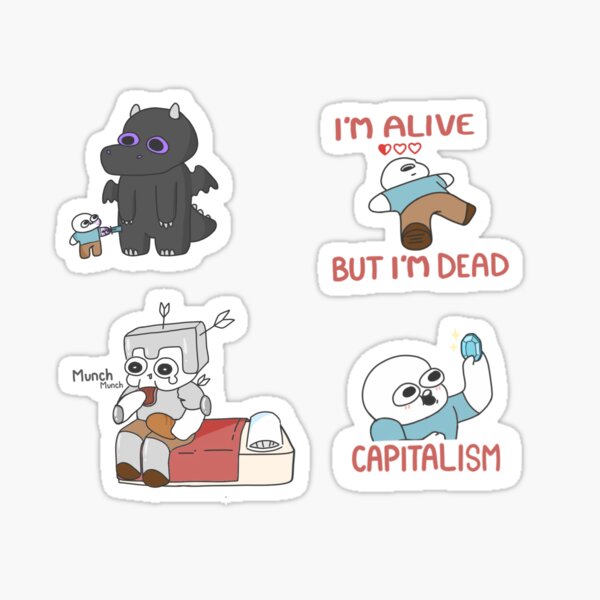 "Minecraft Doodles" Sticker by SorrieSarrie | Redbubble