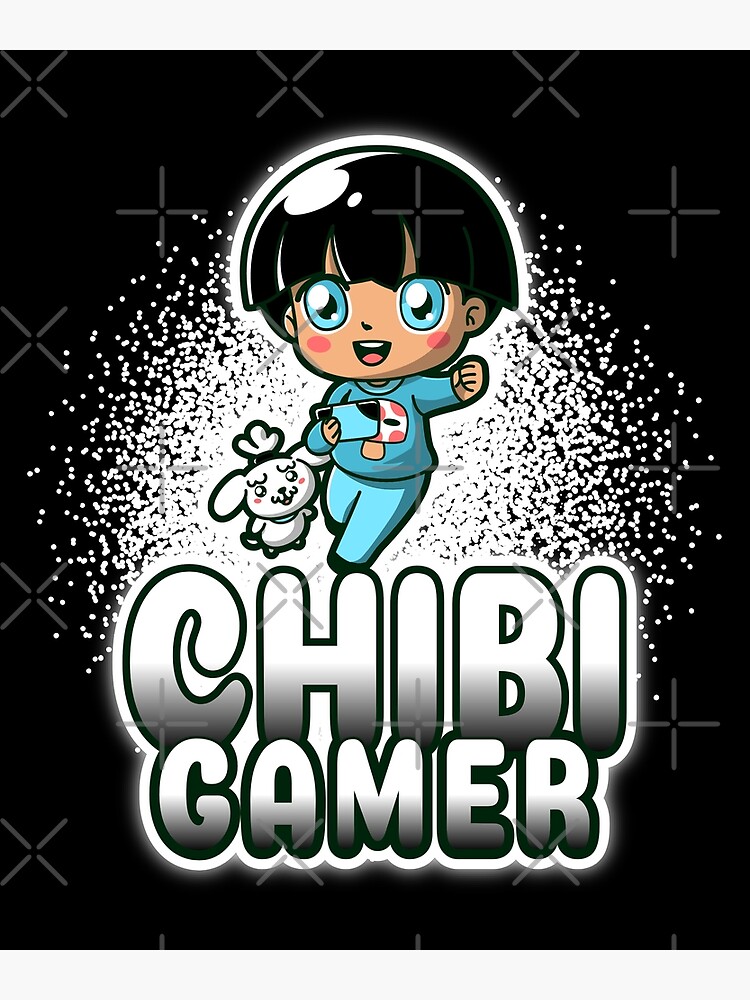 "Chibi Gamer" Poster by duke818 | Redbubble