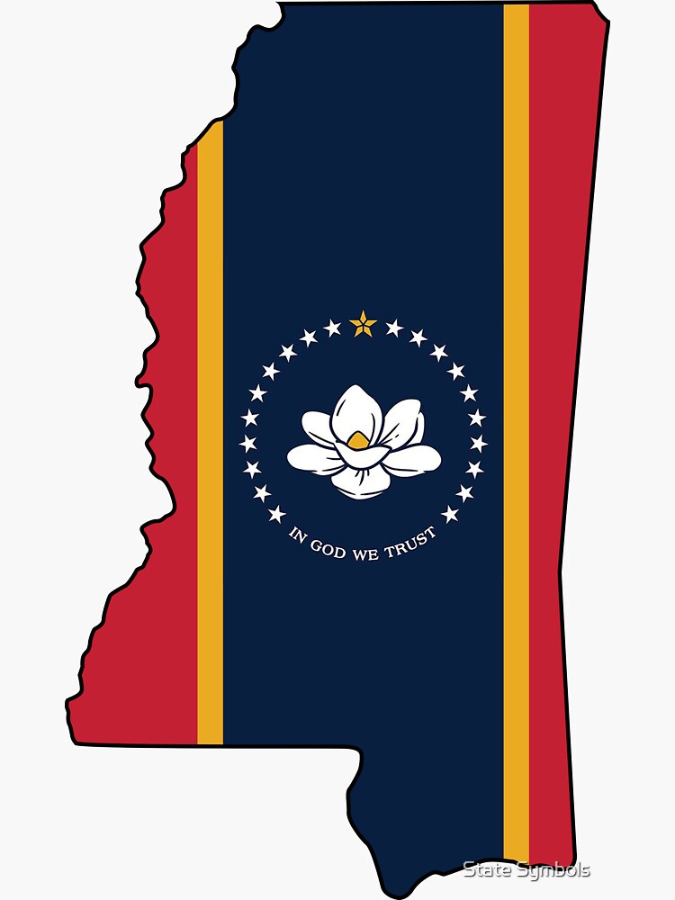 "Mississippi Flag" Sticker for Sale by StateSymbols | Redbubble