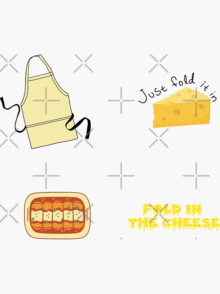 "Just fold it in sticker pack " Sticker for Sale by Katedmz | Redbubble