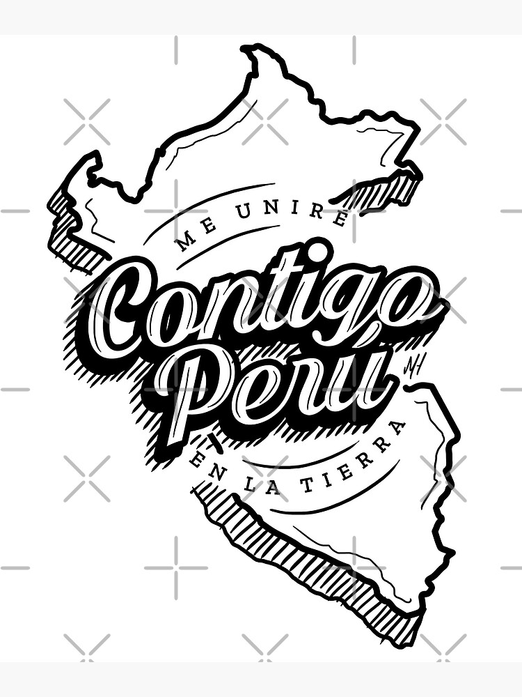 "Contigo Peru (Mapa)" Poster for Sale by ceviSHiRT | Redbubble