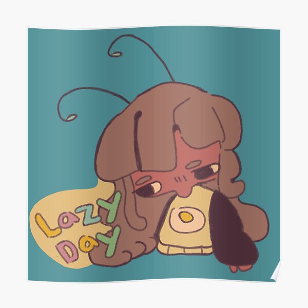 "Lazy Day Alien " Poster by PJayScribbles | Redbubble