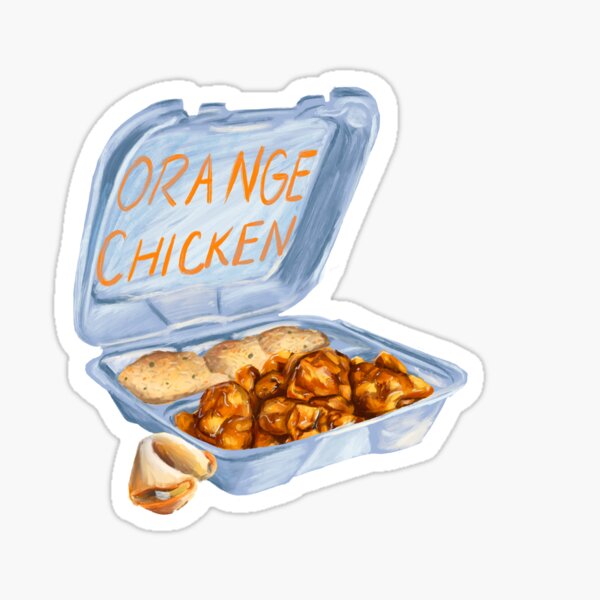 "Panda Express Orange Chicken" Sticker for Sale by jcray | Redbubble