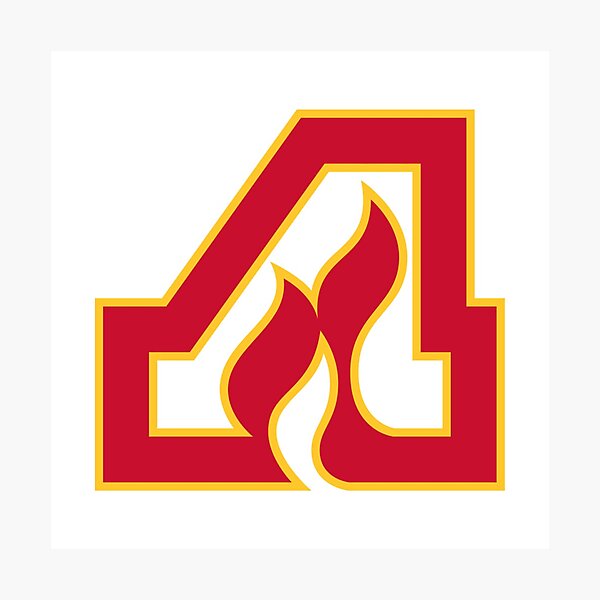 "Atlanta Flames Logo" Photographic Print for Sale by VintageHockey ...