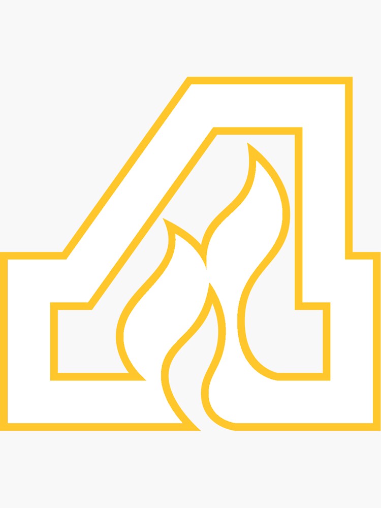 "Atlanta Flames Logo" Sticker by VintageHockey | Redbubble