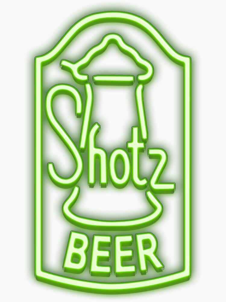 "Shotz Beer" Sticker for Sale by attractivedecoy | Redbubble
