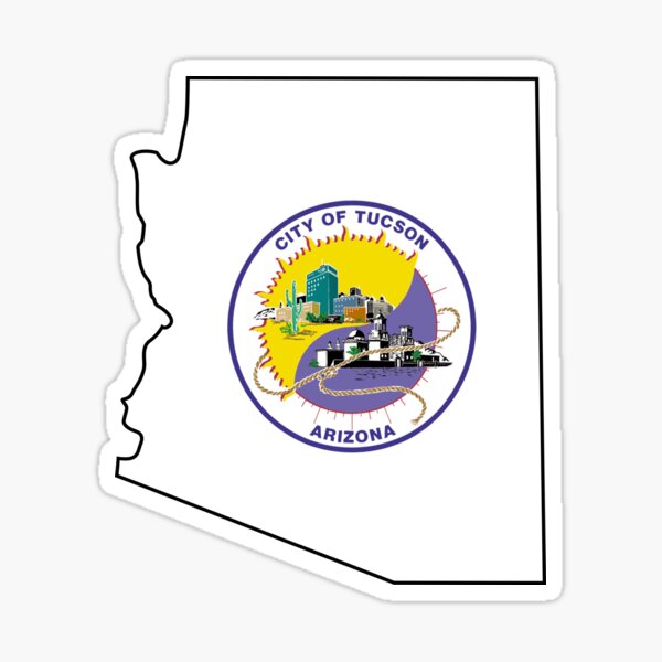 "Tucson Flag Arizona" Sticker by StateSymbols | Redbubble