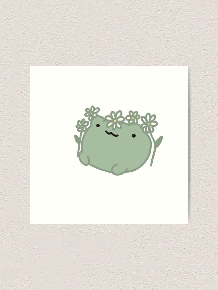 "Daisy frog" Art Print by HoneyLemonBee1 | Redbubble