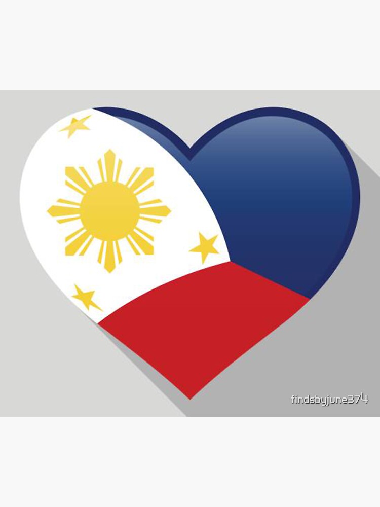 "The Flag of the Philippines in a Heart-shaped Design " Sticker for ...
