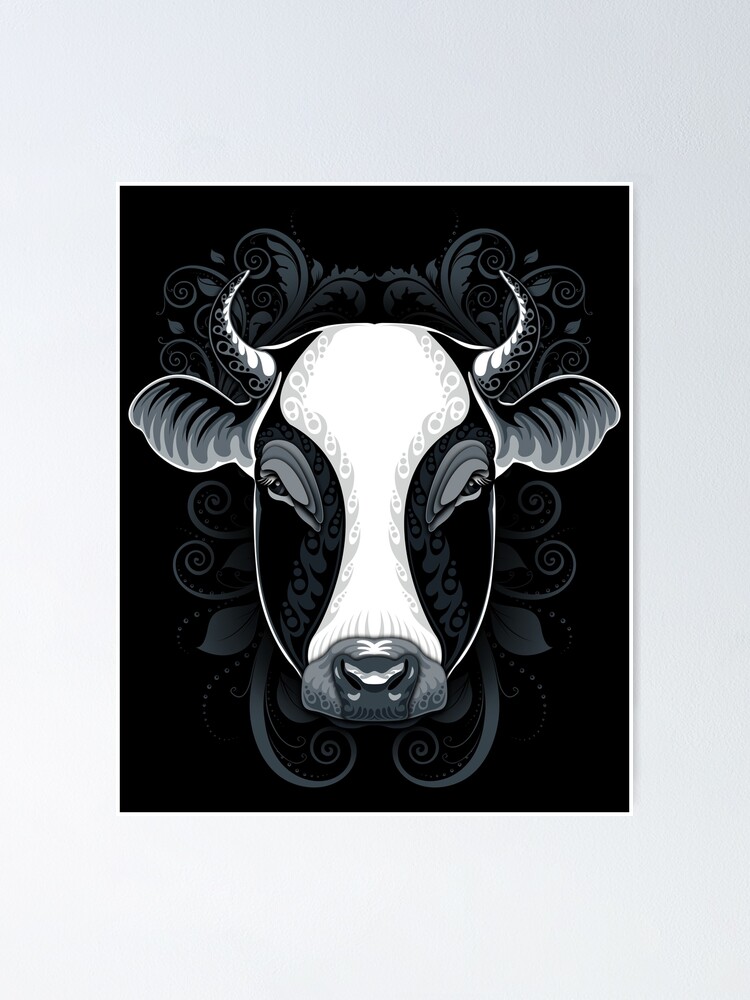 "OX Head Front" Poster by HexOne | Redbubble