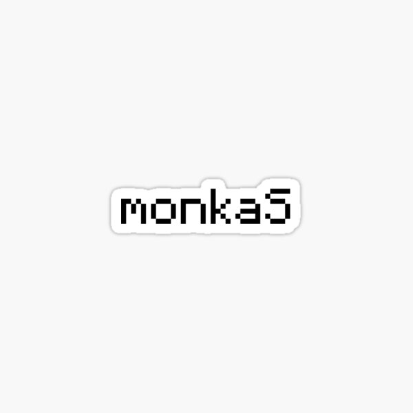 "monkaS (Black)" Sticker by ava-agreste | Redbubble