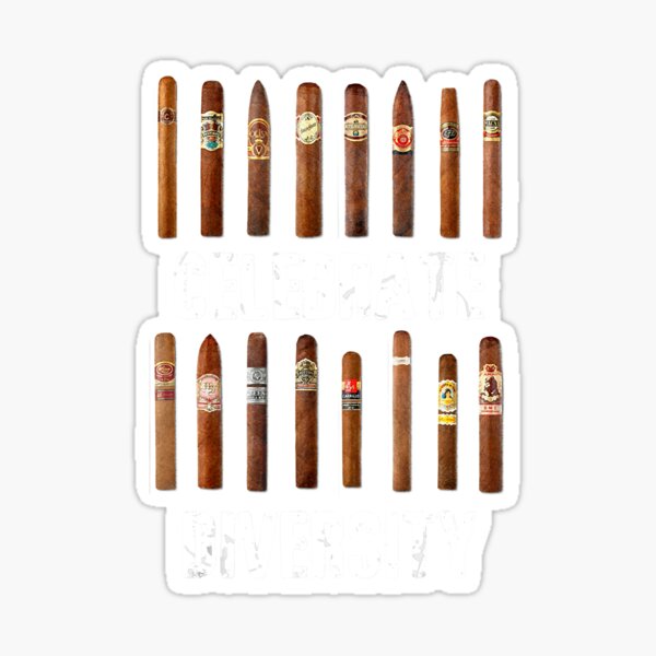 "Celebrate Diversity Smoke Cigars Cigar Smoking " Sticker by 2tay2sung ...
