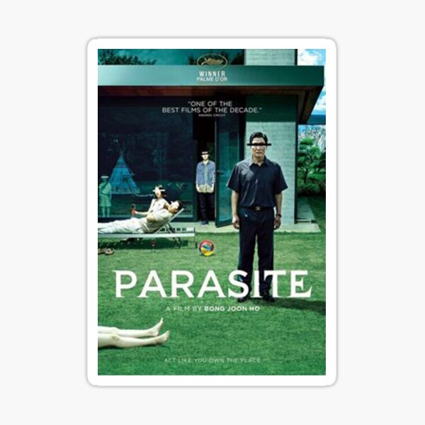 "Movie Parasite" Sticker for Sale by hensilvers | Redbubble