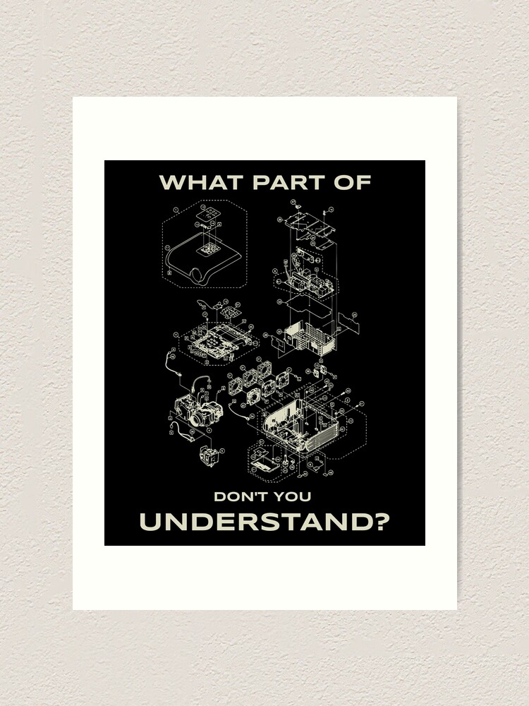 "Exploded View Projector" Art Print for Sale by monoRad | Redbubble