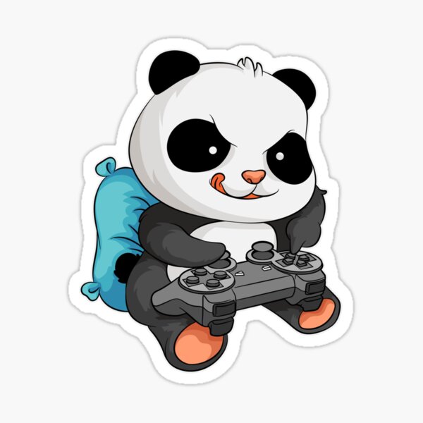 "Cool Panda Playing Video Game" Sticker for Sale by BaoAnh5M | Redbubble