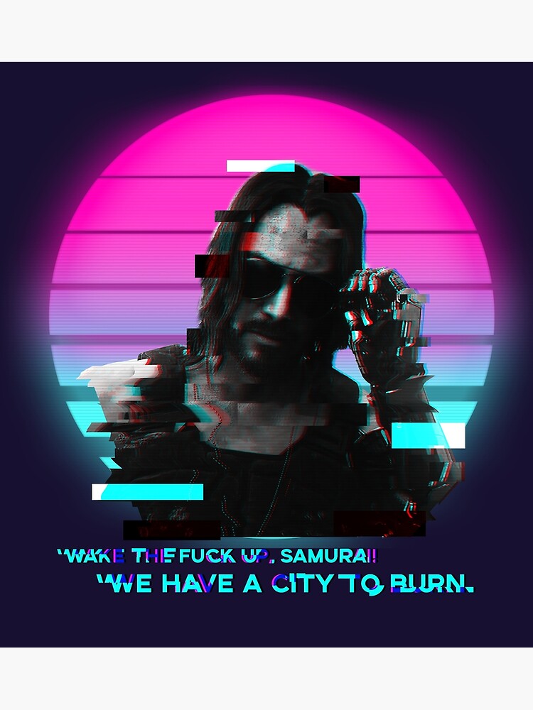 "Cyberpunk Keanu Reeves" Poster by TeeDraww | Redbubble