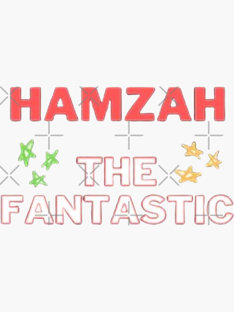 "essential hamzah the fantastic design" Sticker for Sale by ...