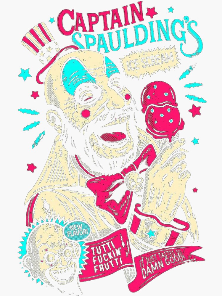 "captain spaulding" Sticker by jennarozz6 | Redbubble