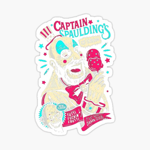 "captain spaulding" Sticker by jennarozz6 | Redbubble