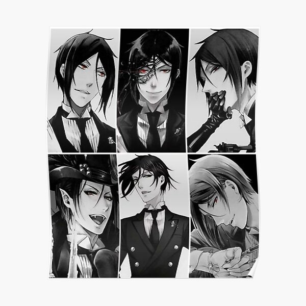 "collage Black Butler sebastian michaelis" Poster for Sale by ...