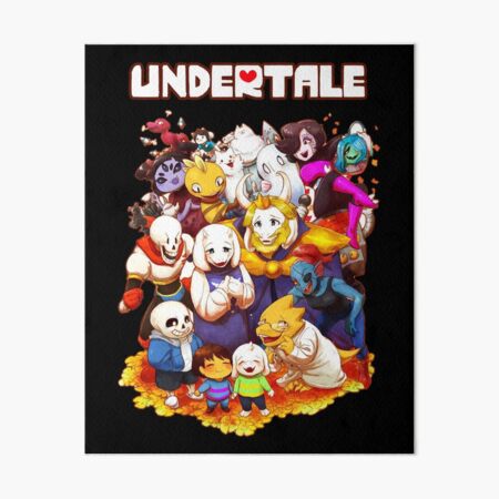 "Undertale Video Game Main Characters Funny Design" Art Board Print for ...