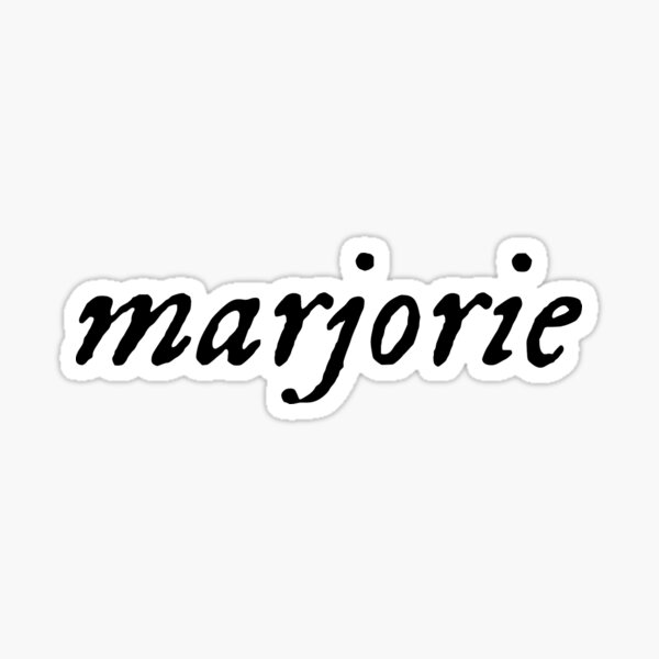 "marjorie" Sticker for Sale by kissyhan | Redbubble