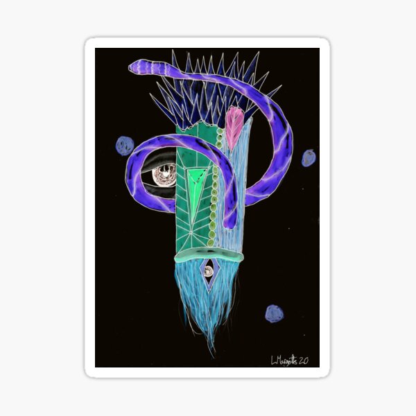 "Escaped Mask" Sticker for Sale by LukeMargetts | Redbubble