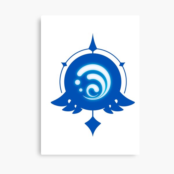 Genshin Impact Hydro Element Canvas Prints | Redbubble