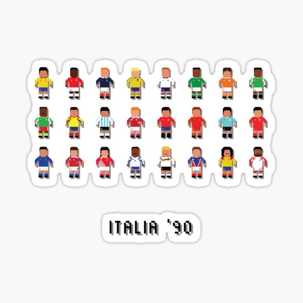 "Italia 90' World Cup Teams" Sticker for Sale by ccamb00 | Redbubble