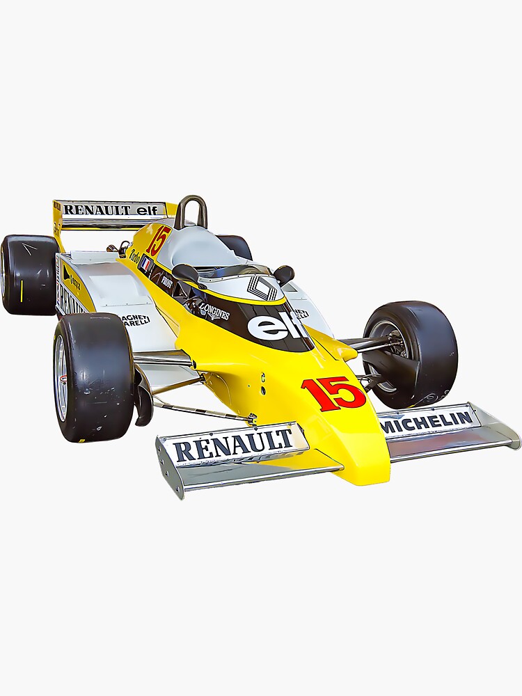 "1991 Renault RE30 F1 Prost" Sticker by SLCutouts | Redbubble