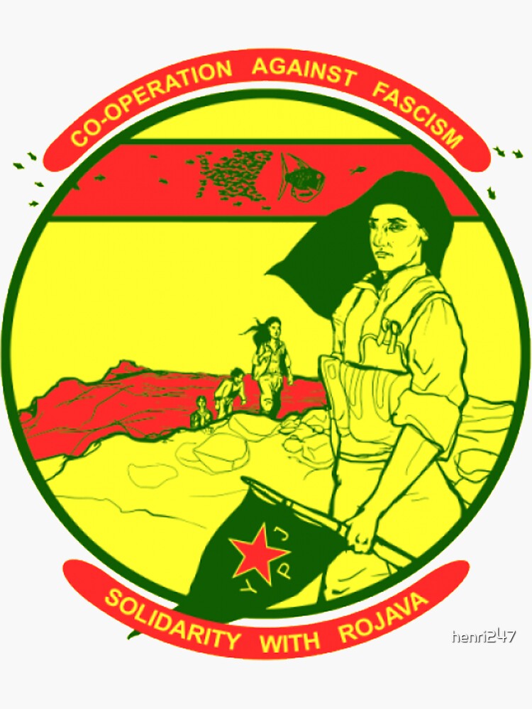 "Rojava YPJ Flag Design" Sticker by henri247 | Redbubble
